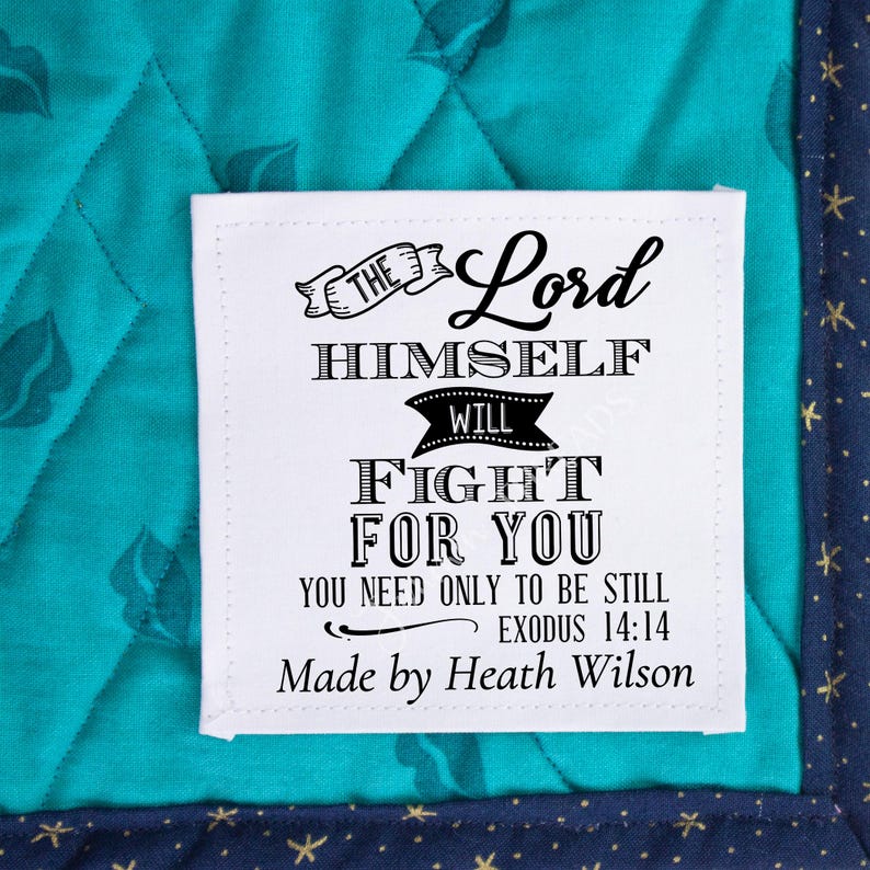 Assorted Inspirational Quilt Labels – Set of 6 • Bible Verses ...