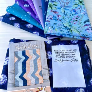 Smudge Quilt Kit Using Full Moon Fabrics. Quick and Easy Quilt Kit - Etsy