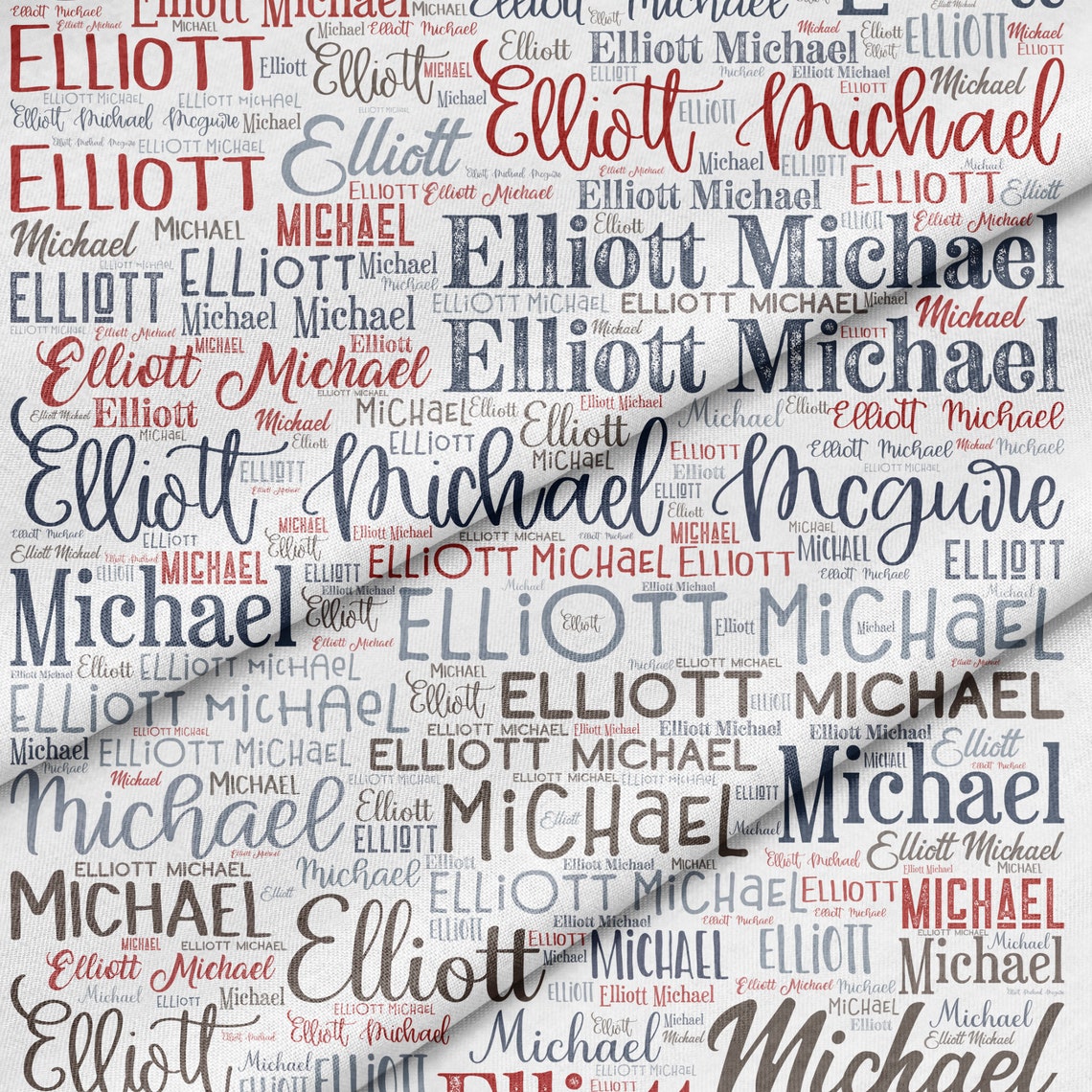 Personalized Fabric Panel/free Shipping/quilt Square/name - Etsy