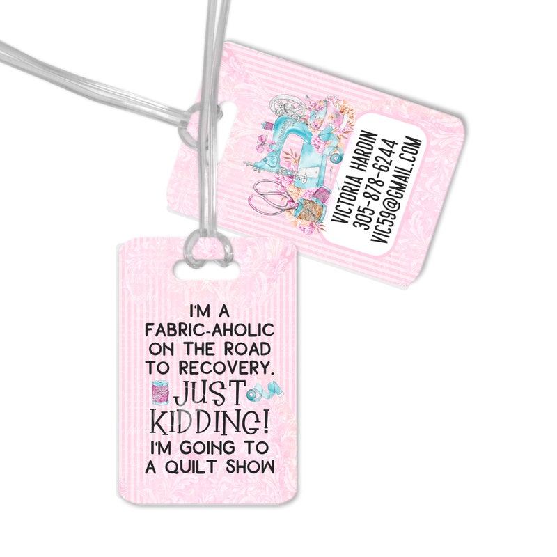 Fabric Luggage Tag - Etsy