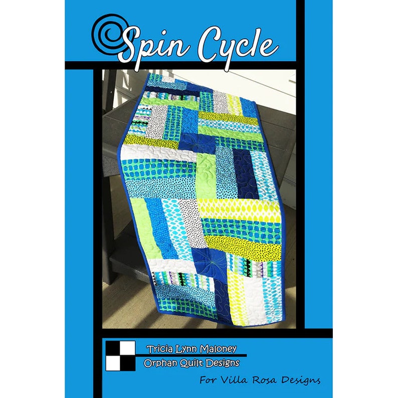 Spin Cycle Table Runner Quilting Pattern by Orphan Quilt Designs for ...
