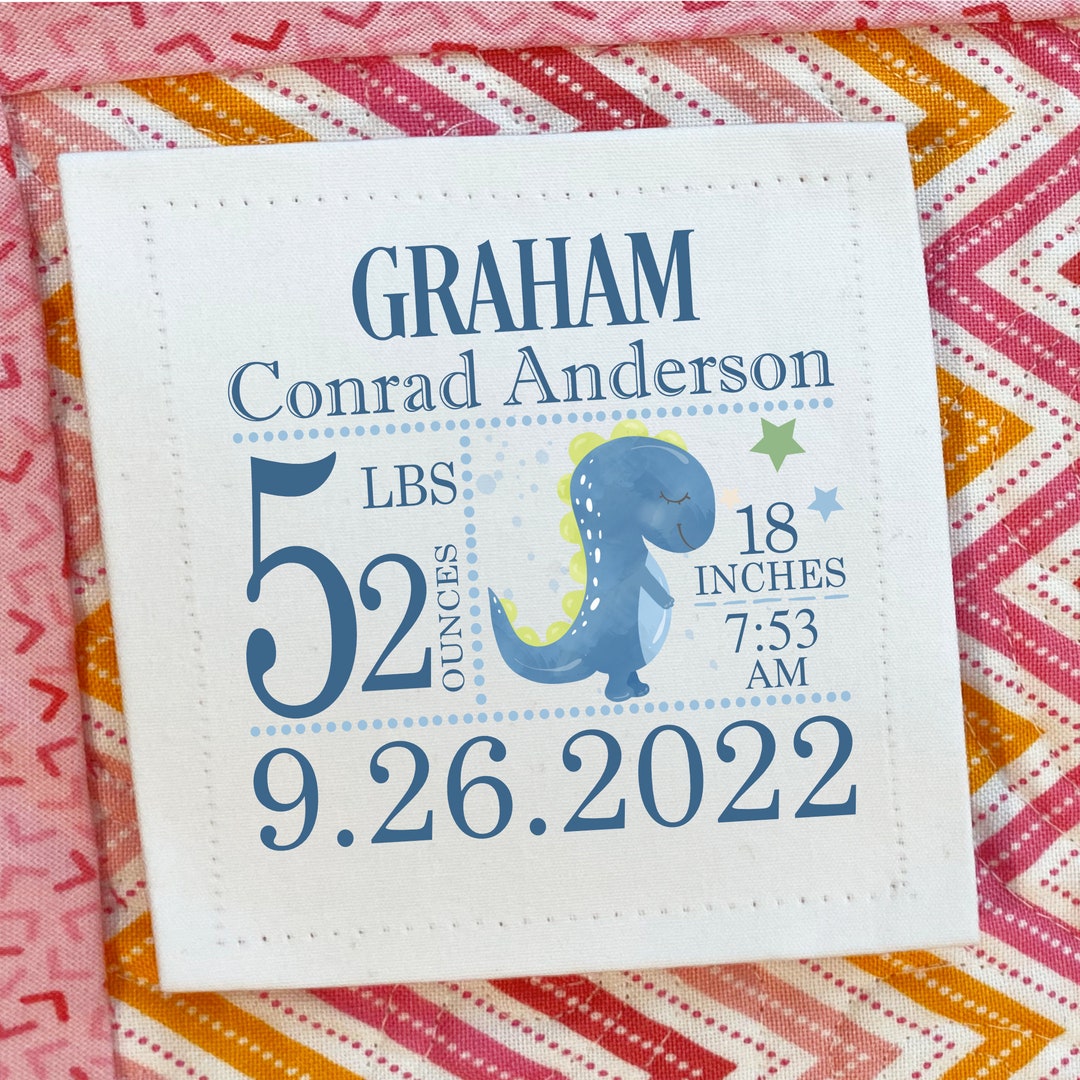 Baby Quilt Label in Cotton or Polyester Quilt Labels Personalized for ...