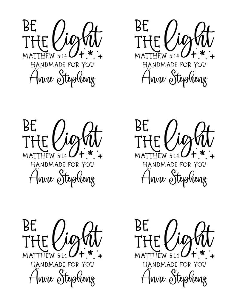 Bible Verse Quilt Labels in Cotton or Polyester. This Set of 6 - Etsy