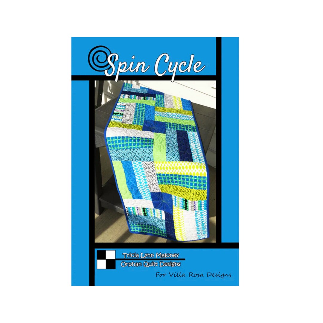 Spin Cycle Table Runner Quilting Pattern by Orphan Quilt Designs for Villa Rosa Designs - Etsy