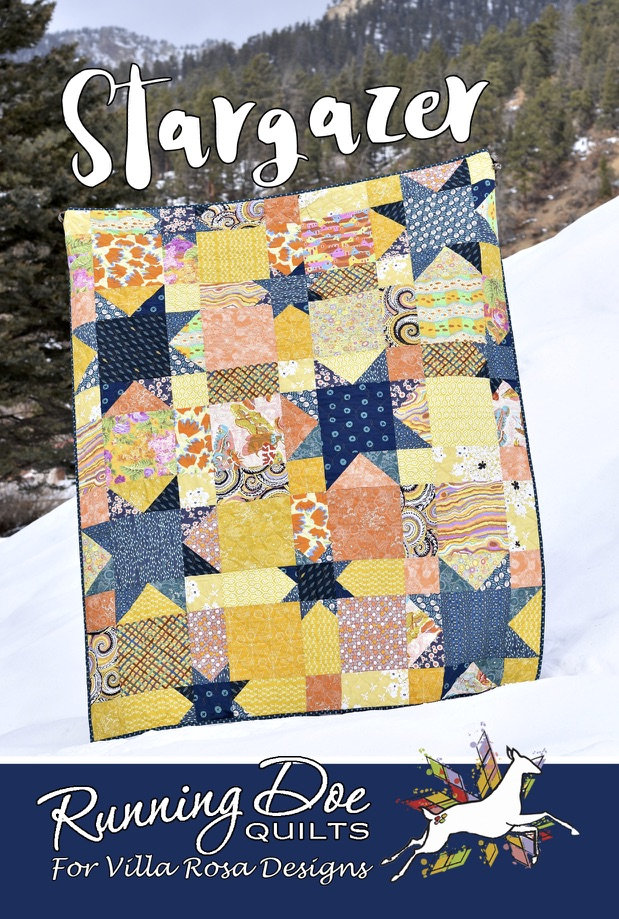 Stargazer Quilt Pattern by Running Doe Quilts for Villa Rosa Designs ...