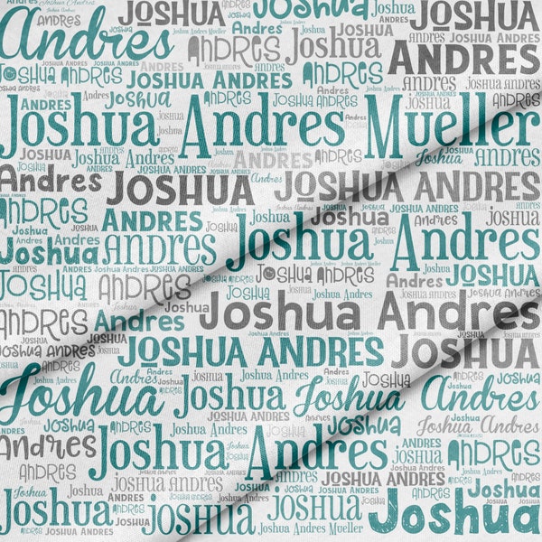 Personalized Fabric - Etsy