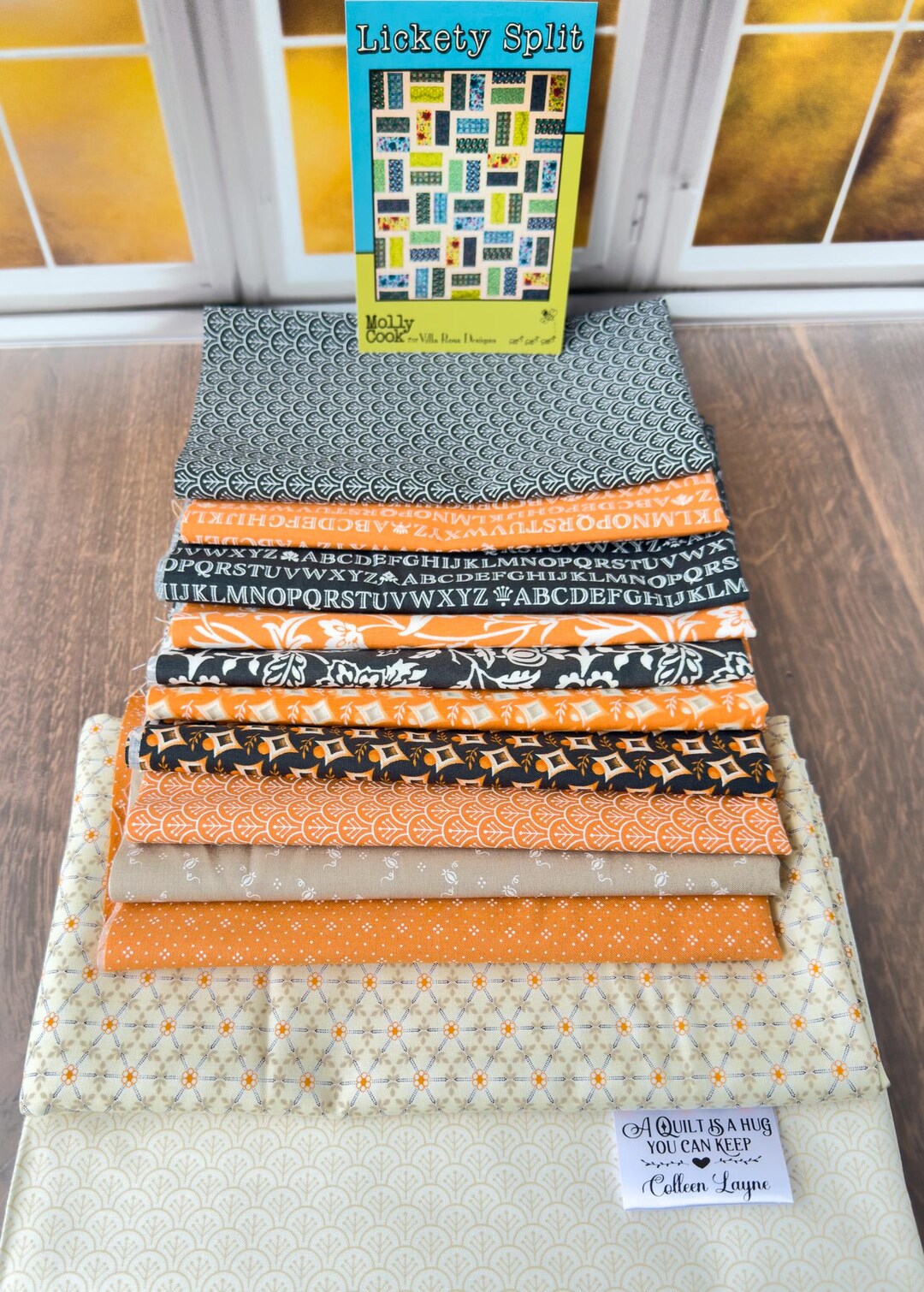 Lickety Split Quilt Kit | Agatha Road Fabric by Fig Tree Co. | 10 Fat ...