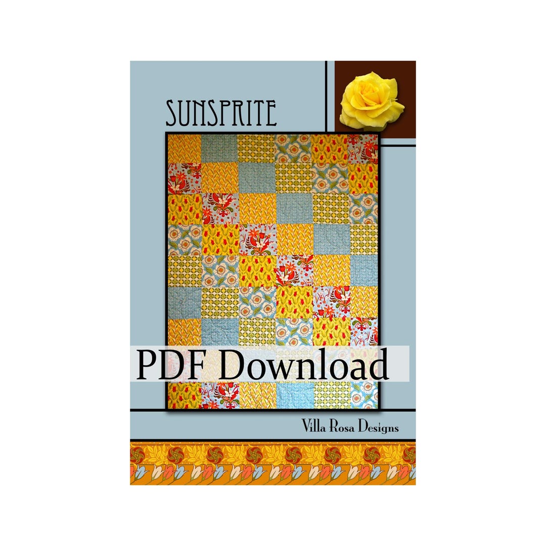 Sunsprite Quilt Pattern by Villa Rosa Designs. (PDF Pattern) Quick and ...