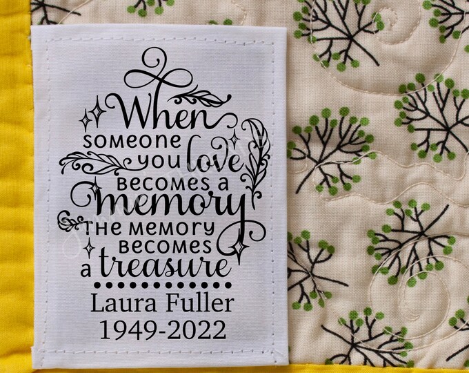 Made With Love Not Perfection. Beautifully Printed Quilt Labels ...