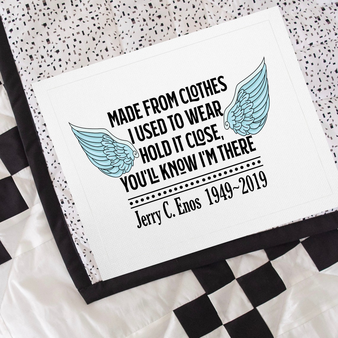 Memory Quilt Label is Available in Sew-on Form in Cotton or Polyester ...