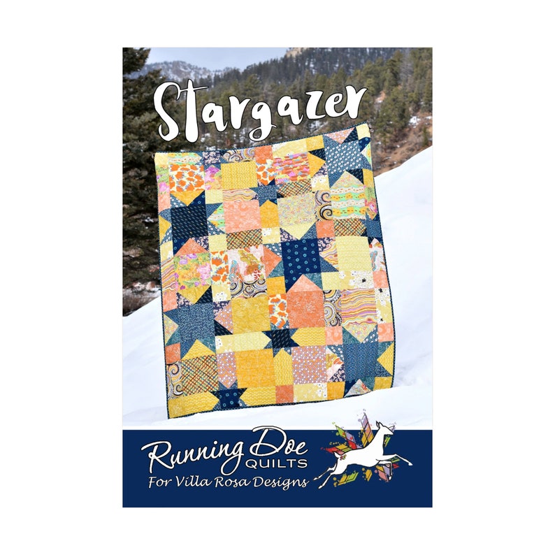 Stargazer Quilt Pattern by Running Doe Quilts for Villa Rosa Designs ...