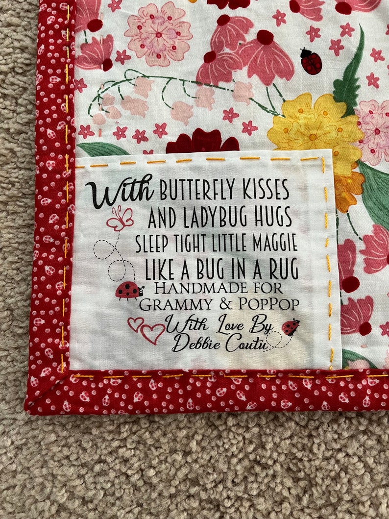 Quilt Labels Personalized for Baby or Kids Quilts - Each Set of 6 is ...