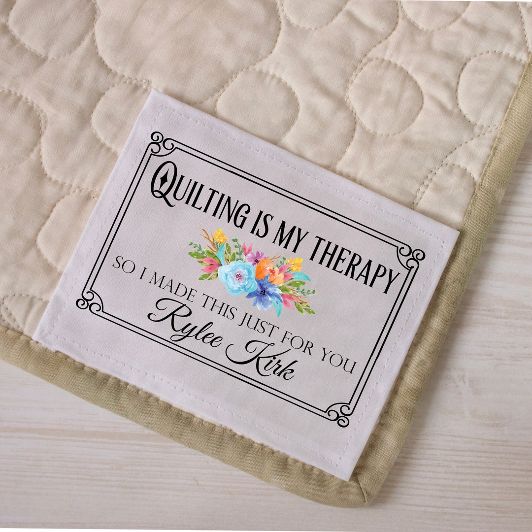 Funny Quilt Labels in Cotton or Polyester. Personalized With Your Name ...