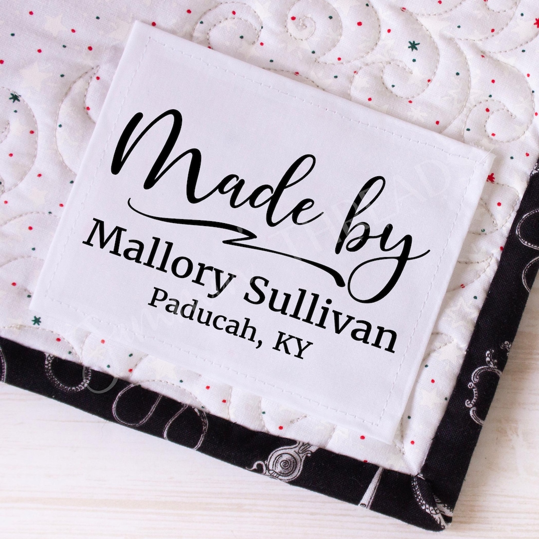Professional Quilt Labels Personalized With Your Name and Location on ...