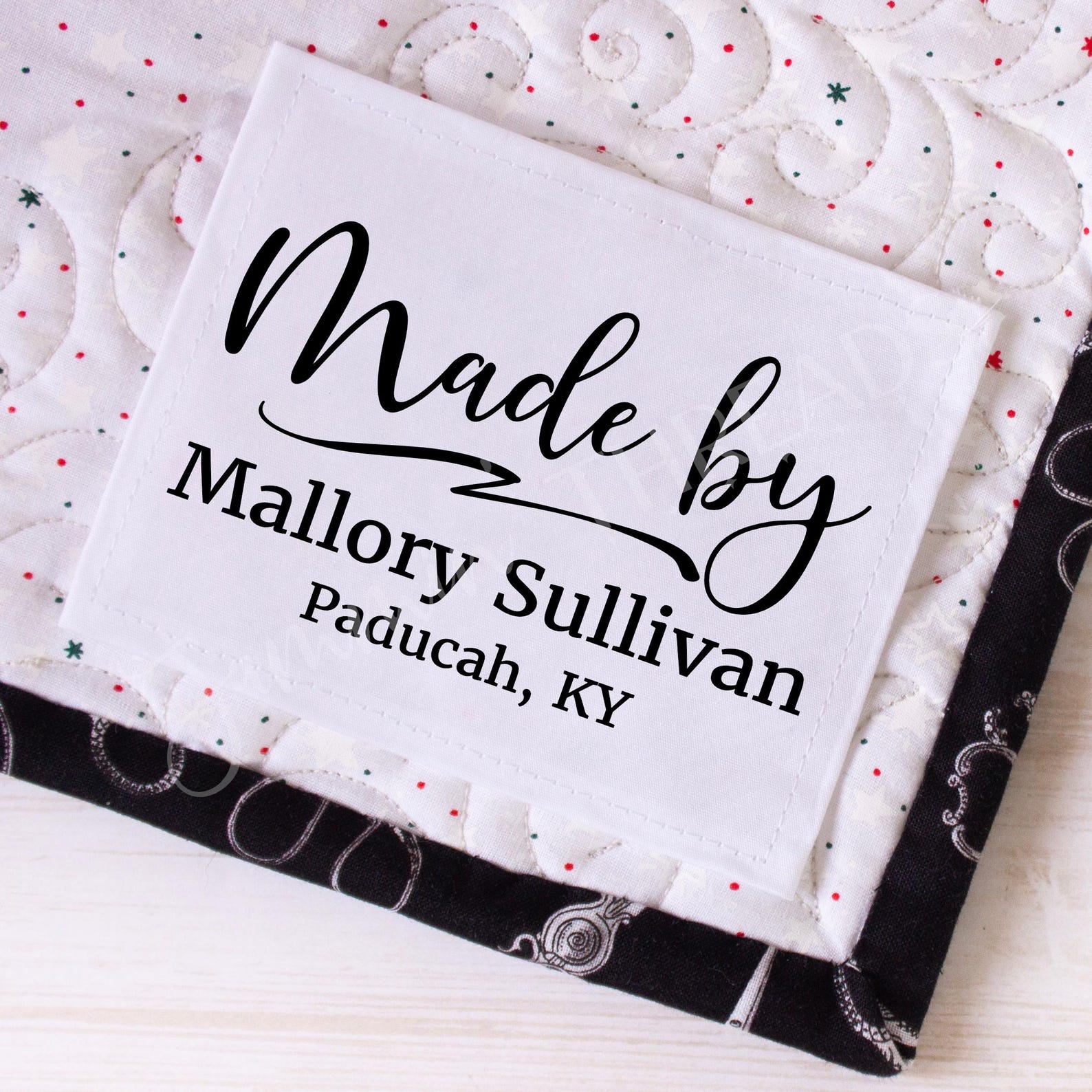 Made by Quilt Labels Set of 8, Personalized Quilt Labels With Name and ...