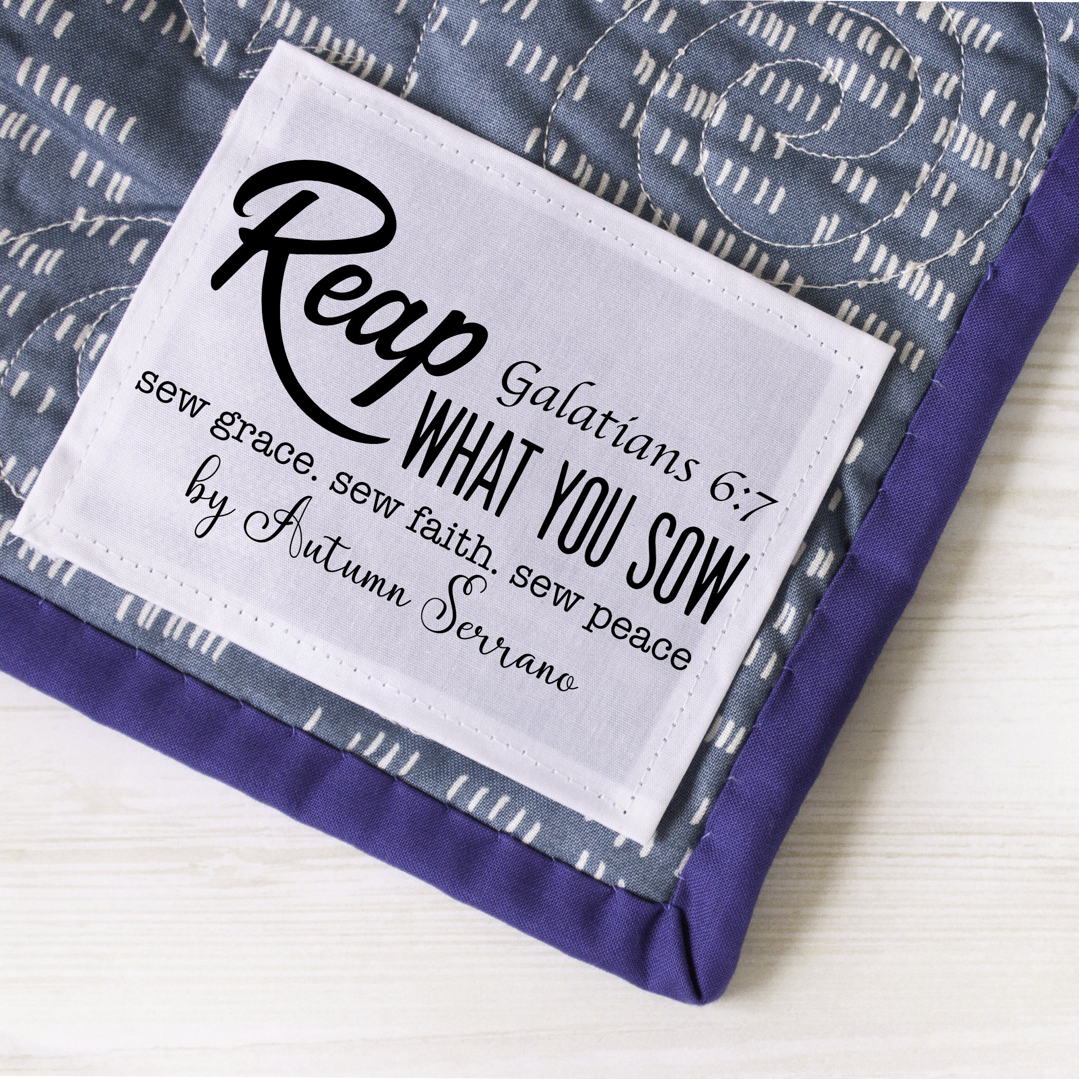 Personalized Christian Quilt Labels, Bible Verse Quilt Labels ...