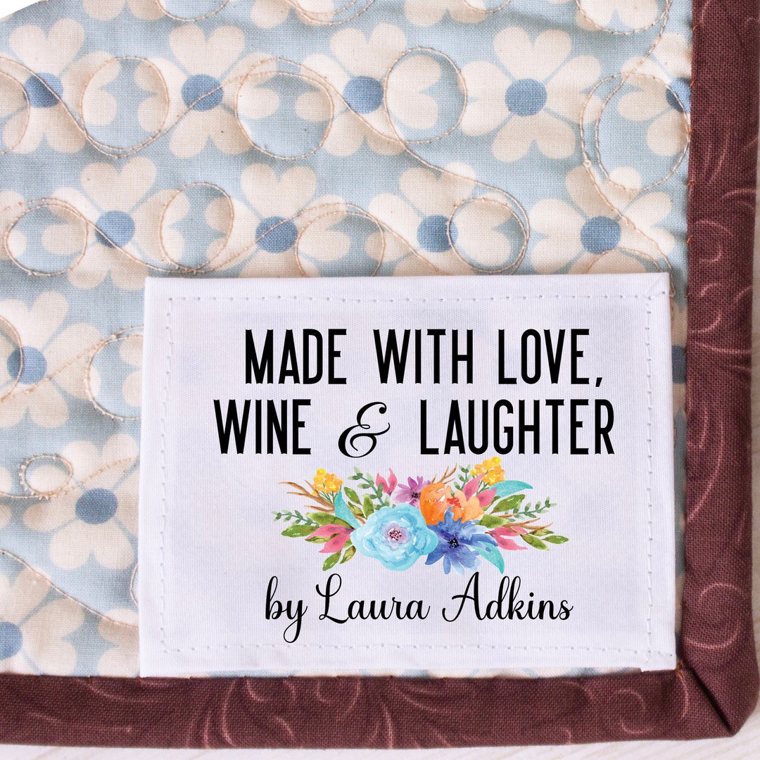 Funny Quilt Labels in Cotton or Polyester. This Set of 6 Labels is ...