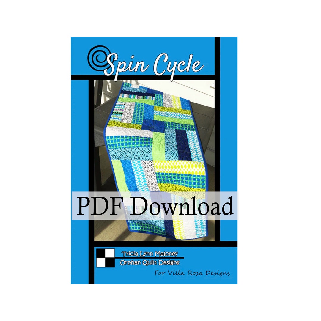 Spin Cycle Table Runner Quilting Pattern by Orphan Quilt Designs for ...