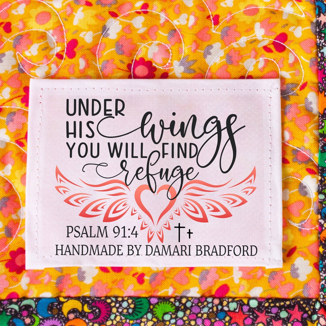 Bible Verse Quilt Labels Personalized With Your Name. This Set of 6 ...