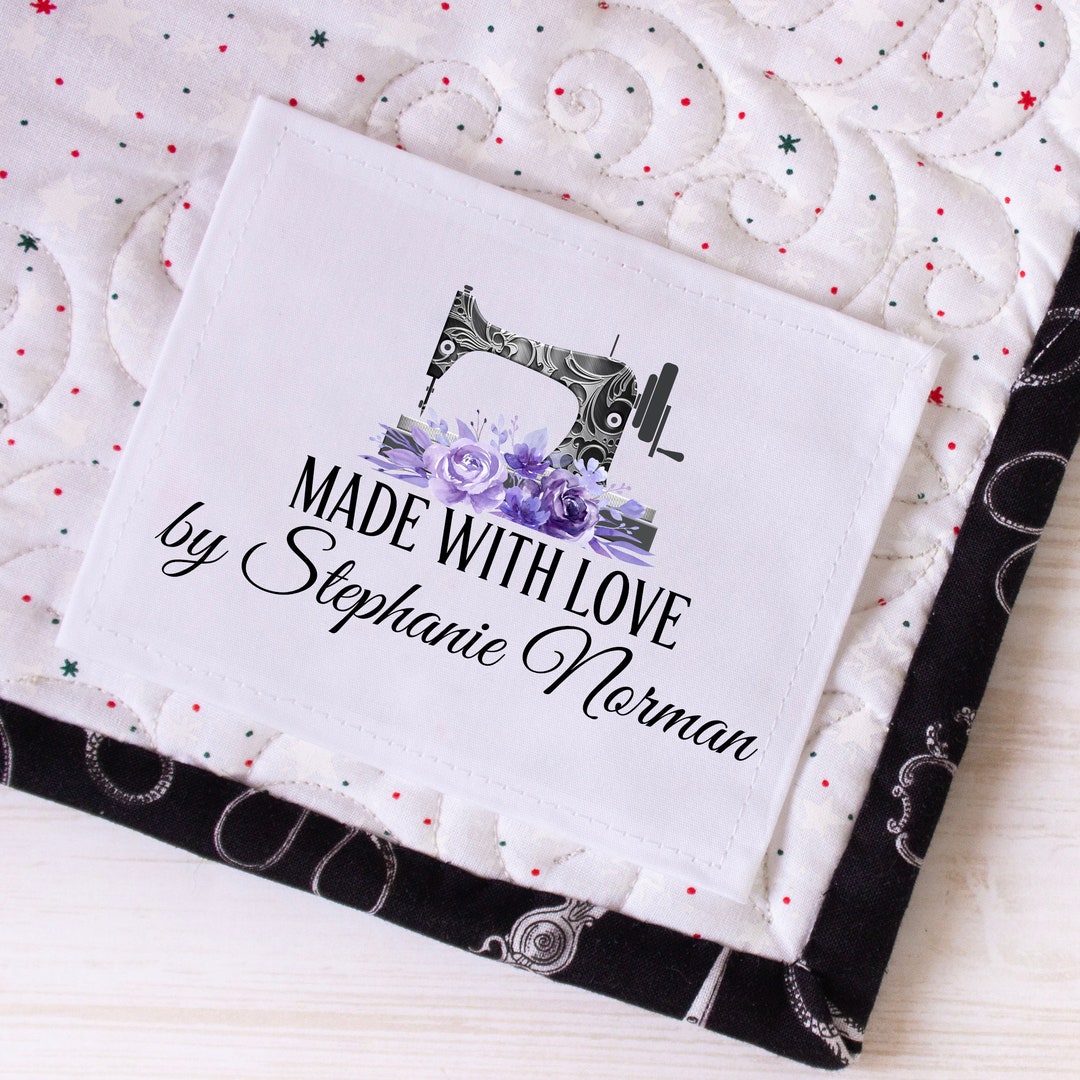 Cute Quilt Labels in Cotton or Polyester Personalized With Your Name ...
