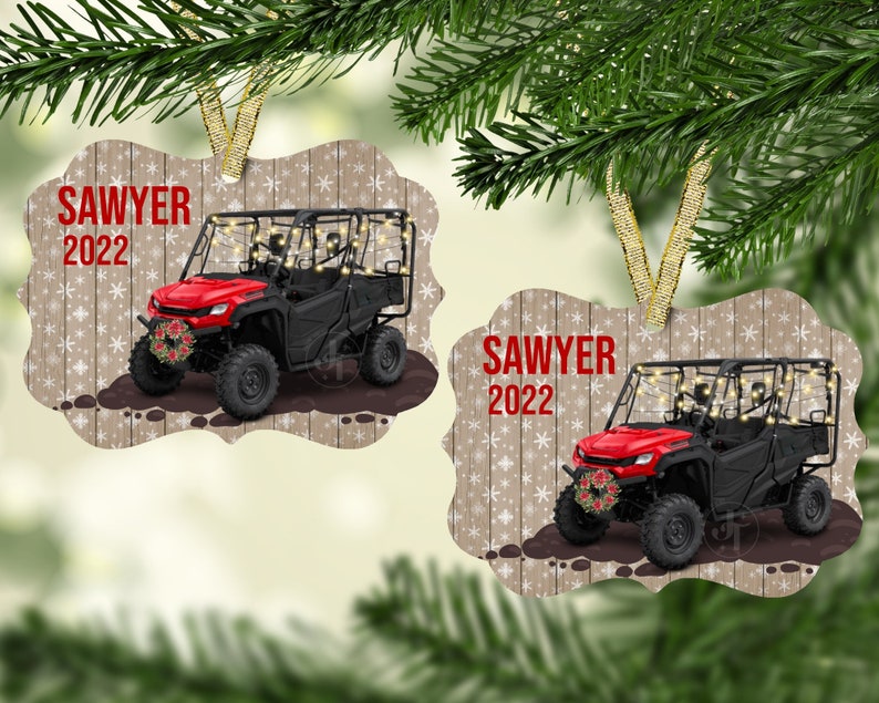 ATV Ornament/utv Ornament/4 Wheeler/side by Side/christmas - Etsy