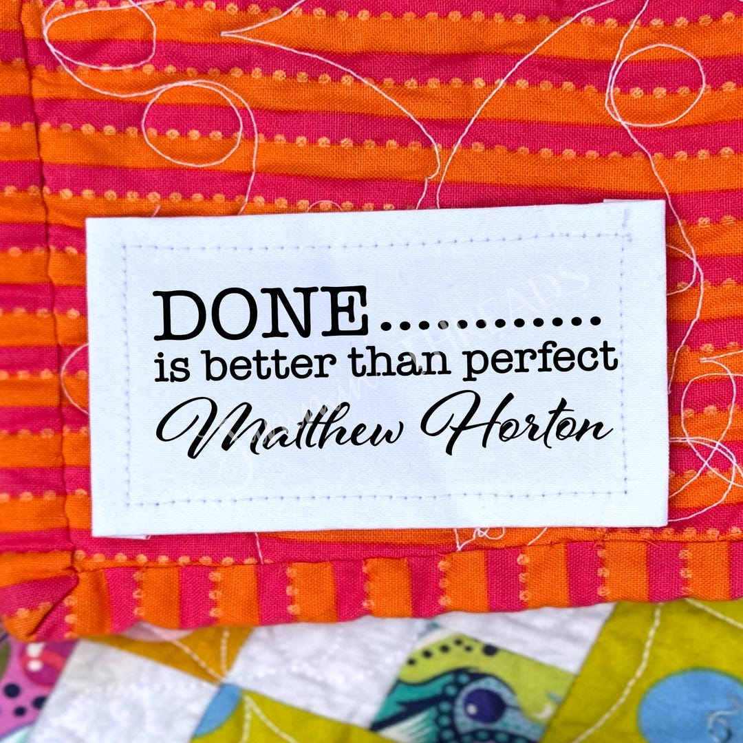 Modern, Funny Quilt Labels in Cotton or Polyester. Personalized With ...