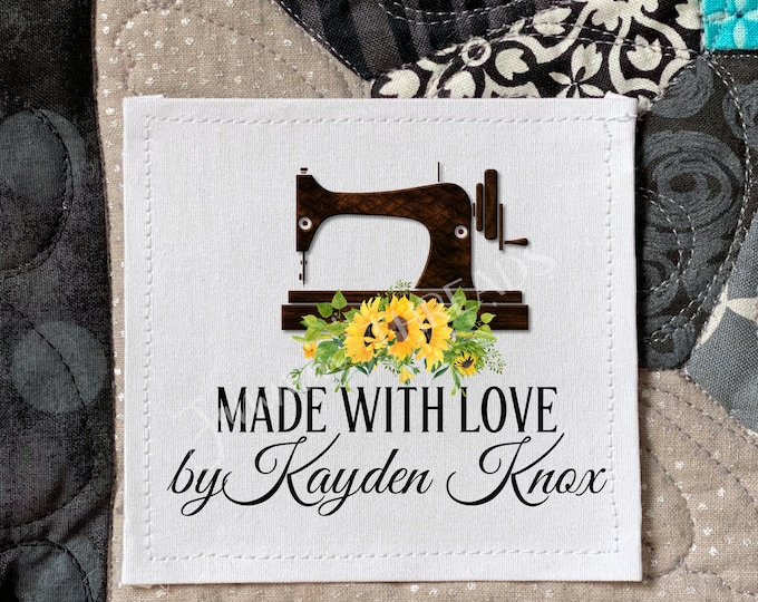 Made With Love Not Perfection. Beautifully Printed Quilt Labels ...