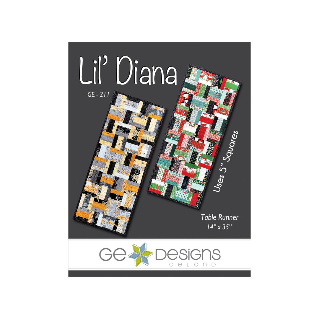 Lil' Diana Table Runner Pattern by GE Designs. Beginner Friendly. Charm ...
