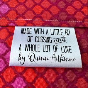 Funny Quilt Label – Made With a Little Bit of Cussing and a Whole Lot ...
