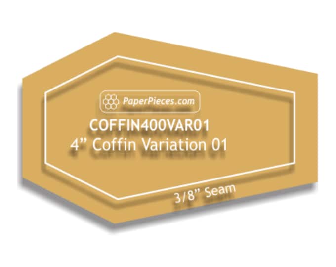 Coffin Quilt, Template Epp, English Paper Piecing, Pdf, Digital Instant Download - Etsy