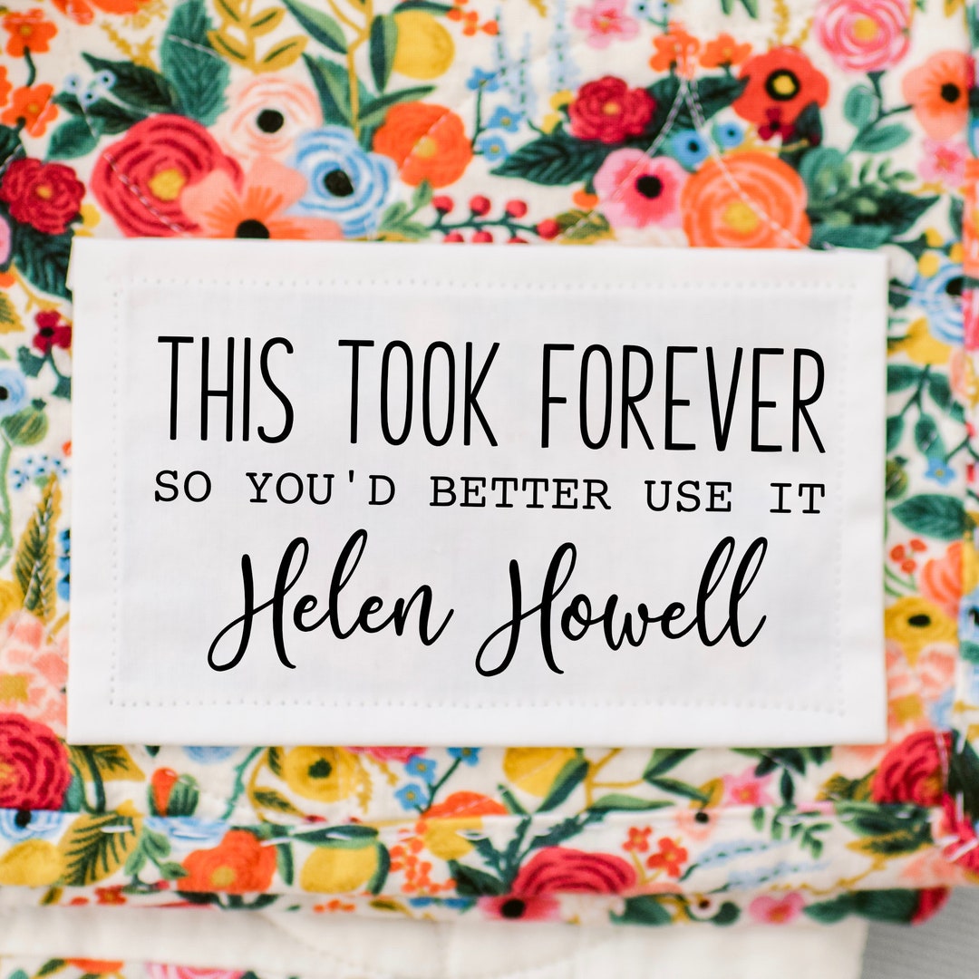 Sarcastic Quilt Labels in Cotton or Polyester Quilt. This Set of 8 ...