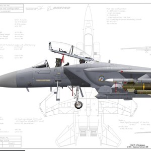 F-15E-45-MC Strike Eagle 336th Fighter Squadron "rocketeers" 4 Fighter ...