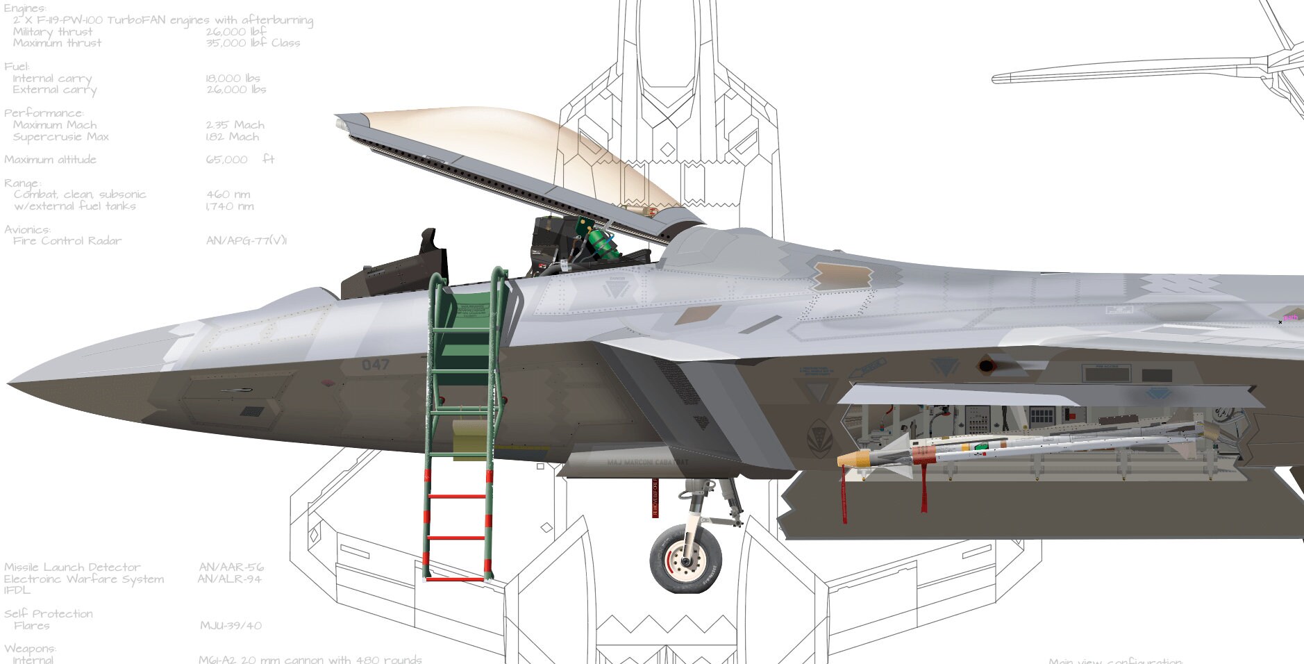 F-22A Raptor 199th FS Mytai Fighters Hawaii Air National Guard 154 WG ...