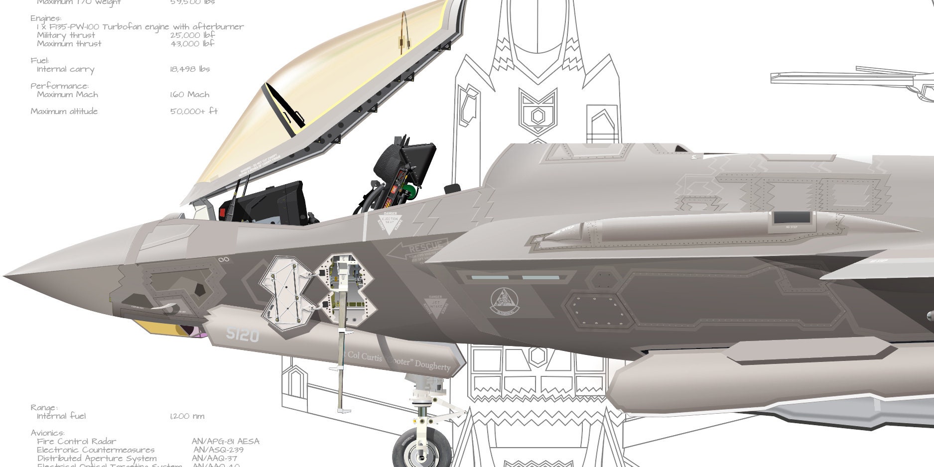 F-35A Lightning 2 63 FS "panthers" 56 FW Luke AFB - Etsy