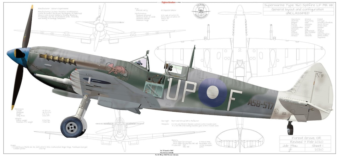 Spitfire Lf Mk Viii No. 79 Squadron RAAF Morotai Royal Australian Air ...