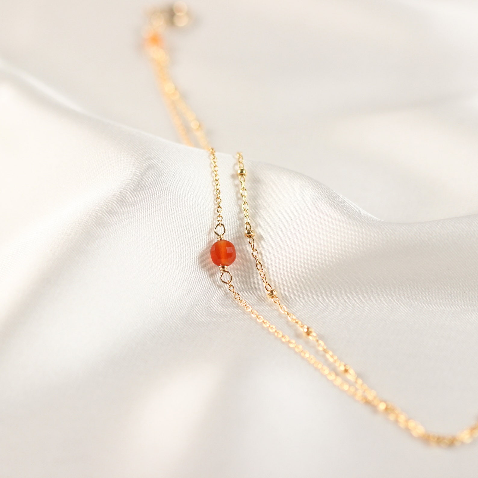 AVEN Model Double Bracelet - Minimalist Gold Filled Gold Bracelet ...