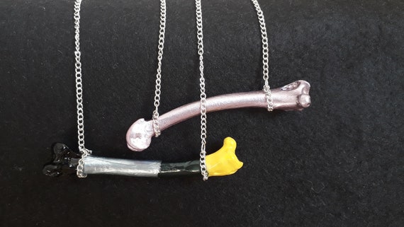 Duck Femur Necklace. Choice of Colours | Etsy