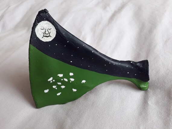 And Dream of Sheep. Painted Sheep Shoulder Blade - Etsy