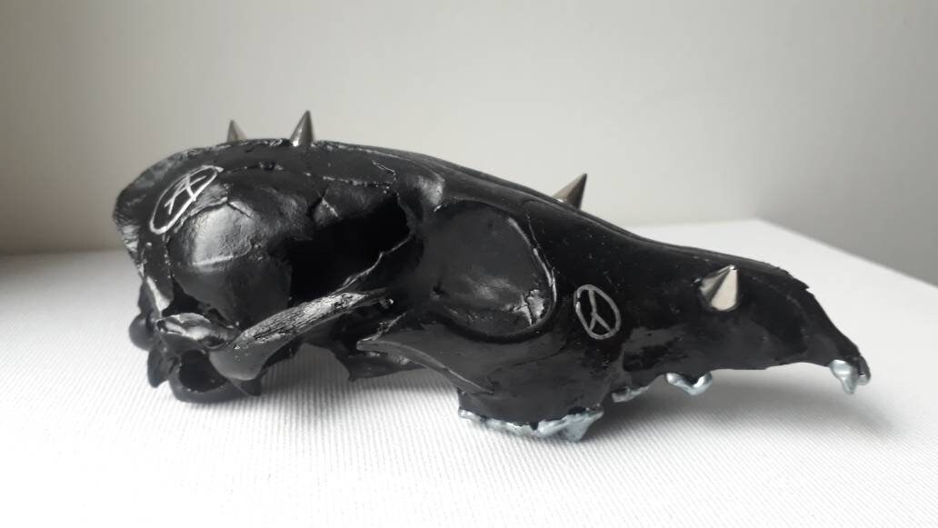 Patti the Punk Rock Fox Skull - Etsy
