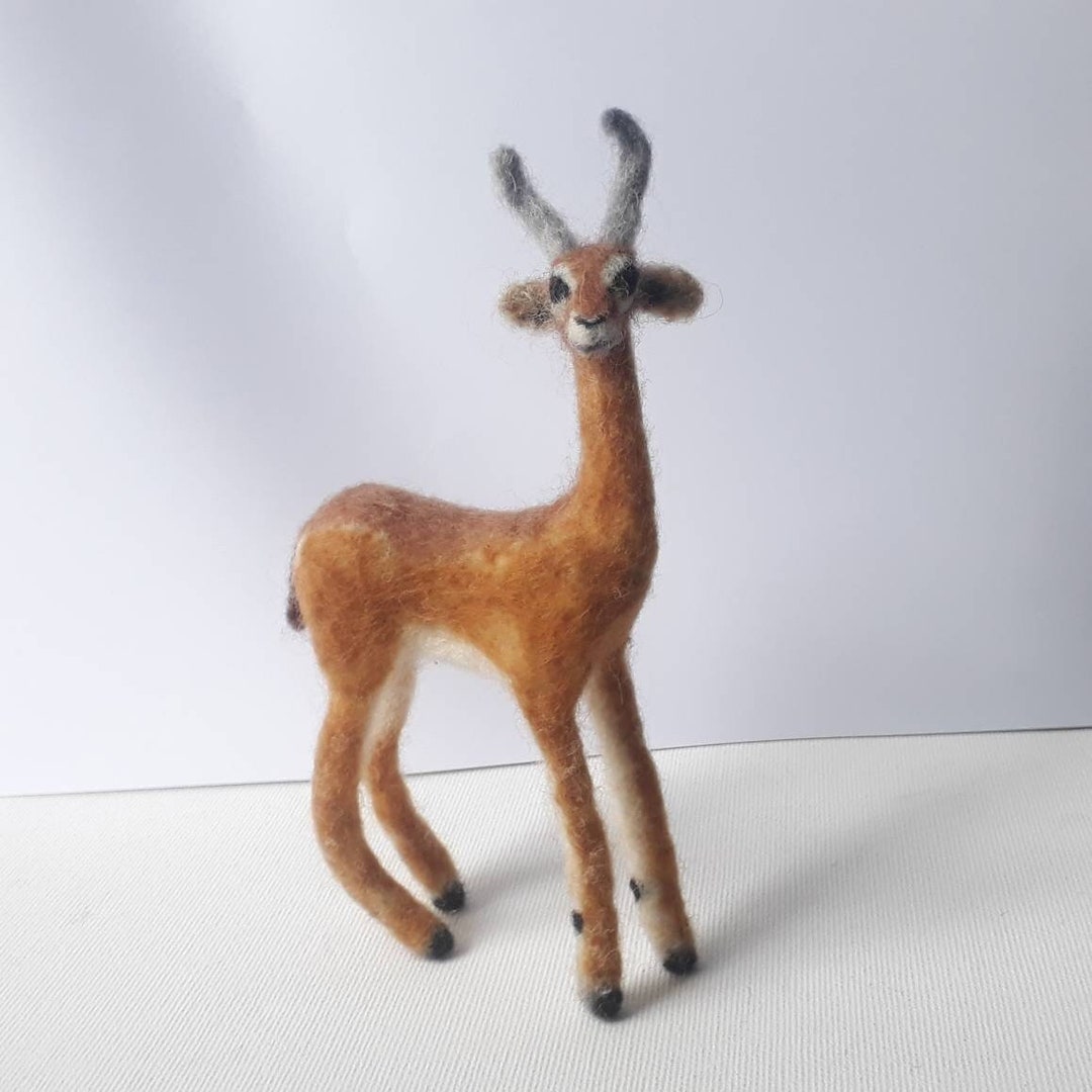 Gerenuk (antelope). Made to Order. Cute Needle Felted Animal - Etsy