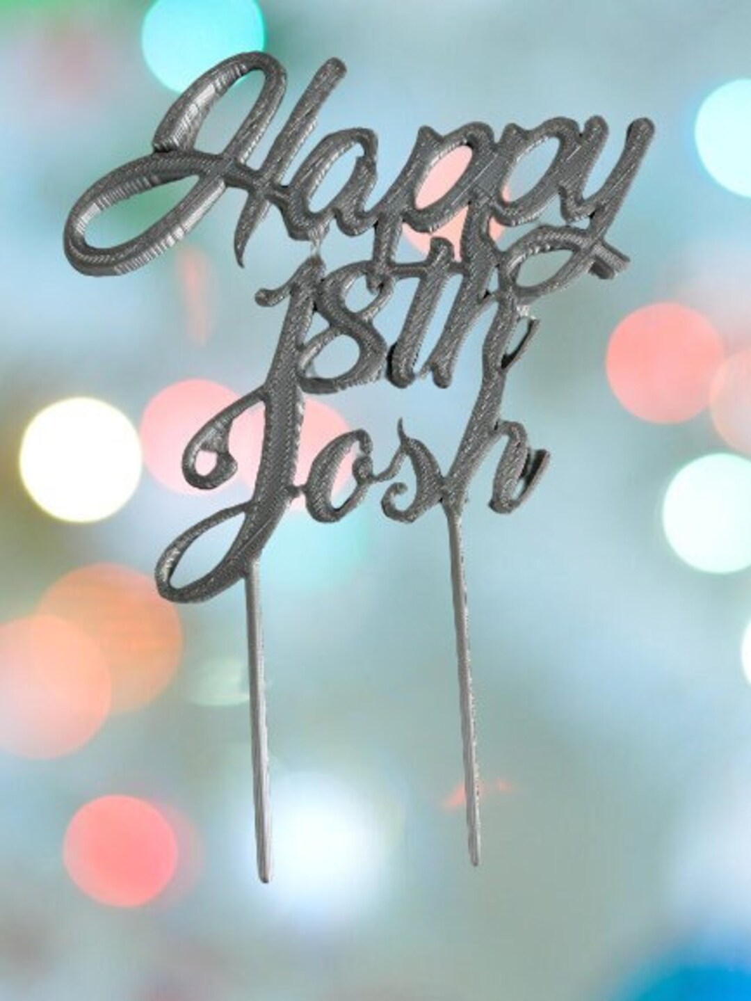 3D Printed Cake Toppers - Etsy