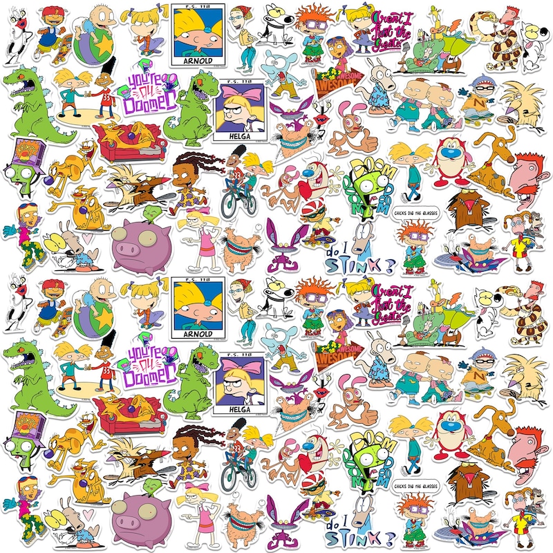 Nickelodeon Stickers - Etsy