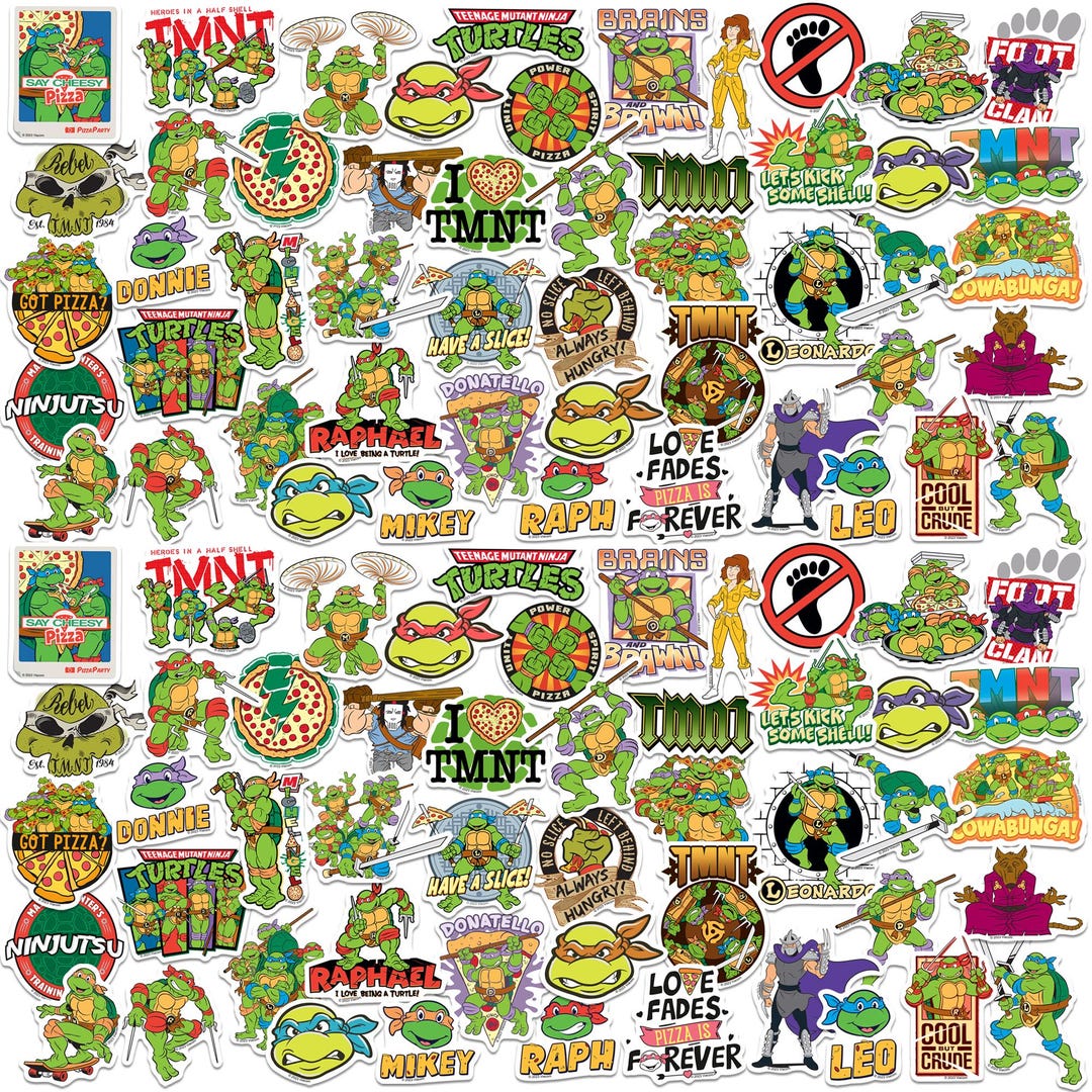 Teenage Mutant Ninja Turtles Officially Licensed Deluxe Vinyl Stickers ...