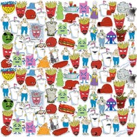ATHF Aqua Teen Frylock Mad Fast Food Fry Guy Adult Cartoon Vinyl Decal ...