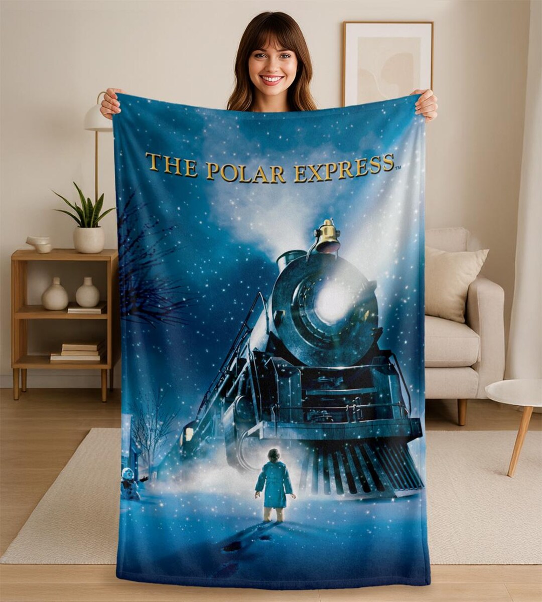 Polar Express Poster Welcome Officially Licensed Silkytouch Blanket ...