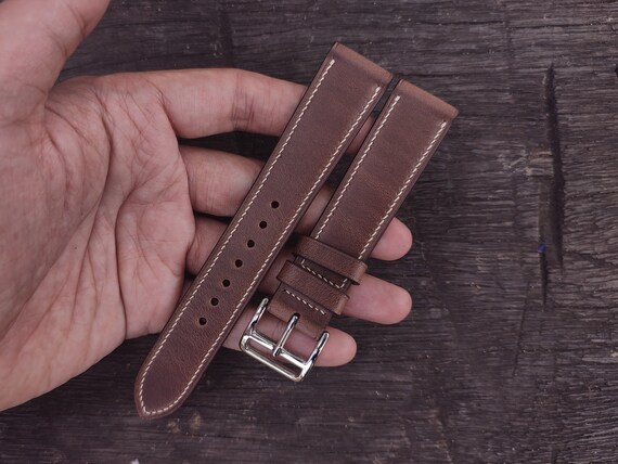 Flat Style Natural Horween Chromexcel Leather 100% Handmade - Etsy