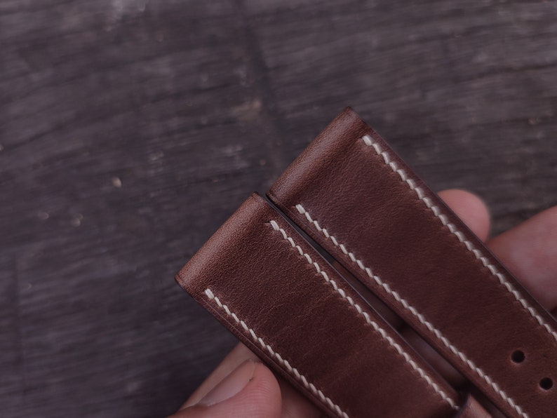 Flat Style Natural Horween Chromexcel Leather 100% Handmade - Etsy