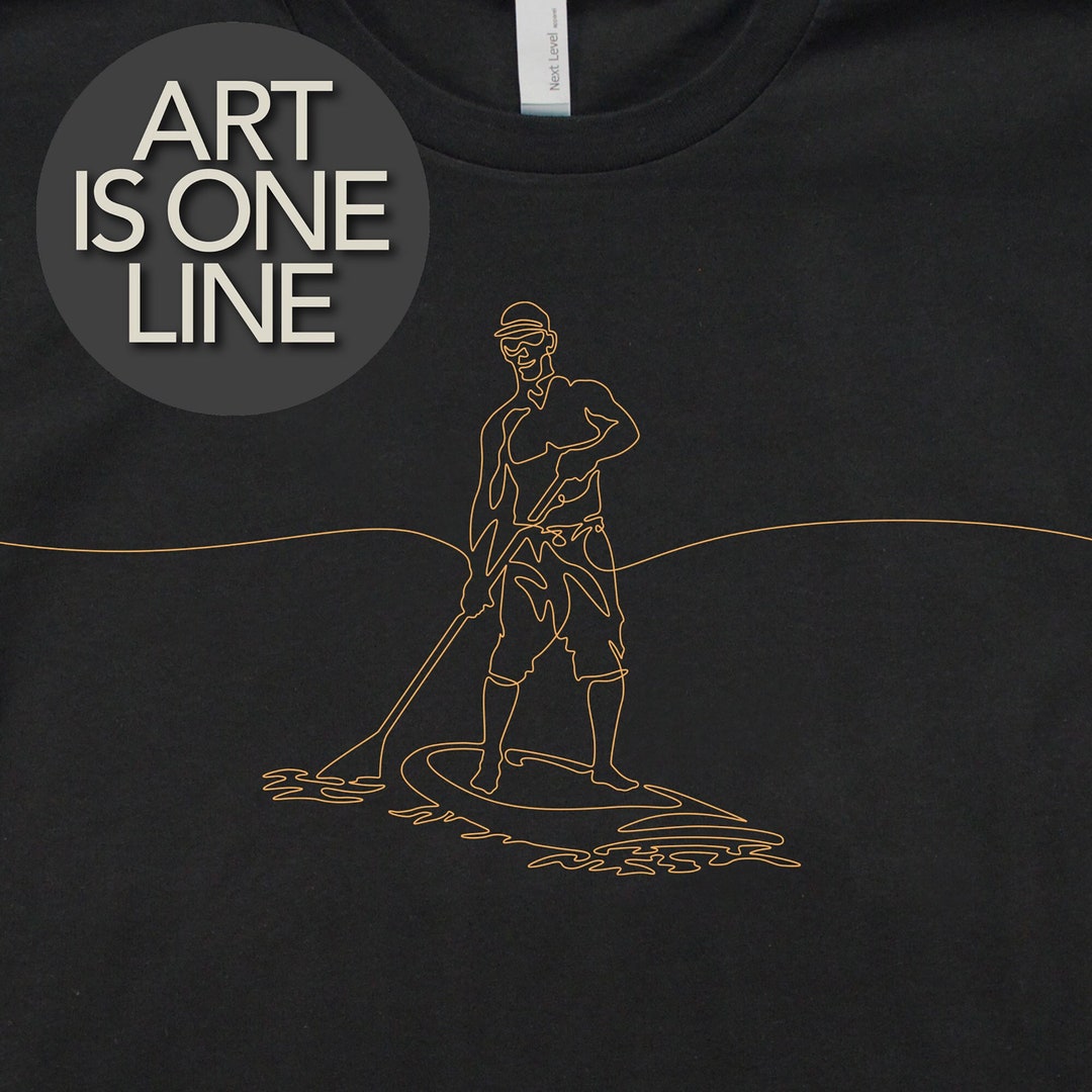Mans Paddle Boarding T Shirt, Mens Paddle Boarding Shirt, Paddle ...