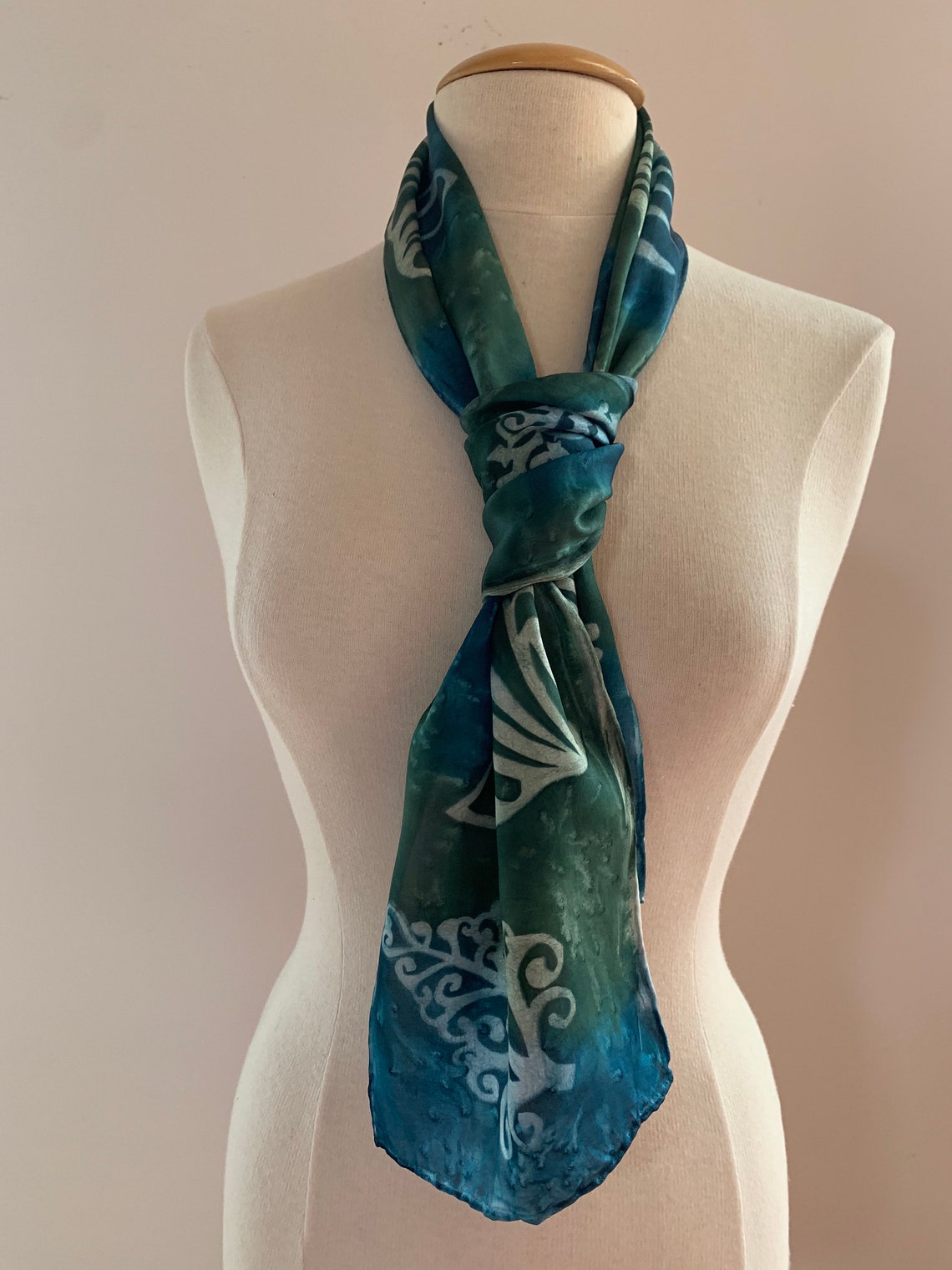 Christmas Tree Scarf Silk Holiday Scarf Christmas Scarf for Women ...