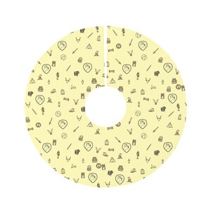 Harry Potter Hufflepuff House Round Christmas Tree Skirt - Etsy